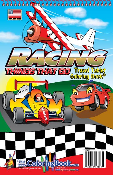 Racing Things That Go Coloring Book 5.5"x8.5" | Virginia Museum of ...