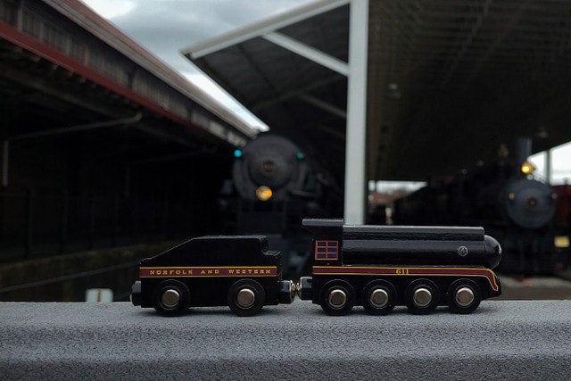 611 Locomotive and Tender Wooden Toy | Virginia Museum of ...