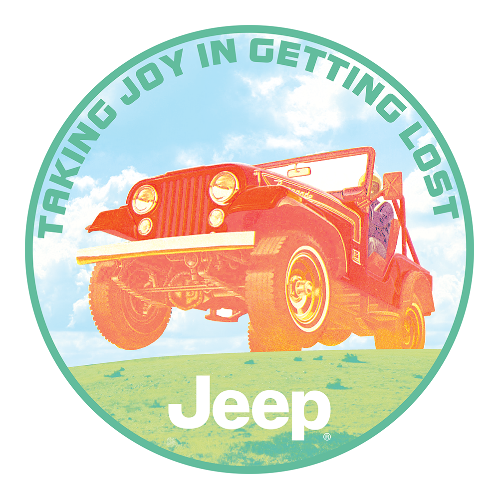 Detroit Shirt Co. - Sticker - Jeep® Taking Joy In Getting Lost- Round ...