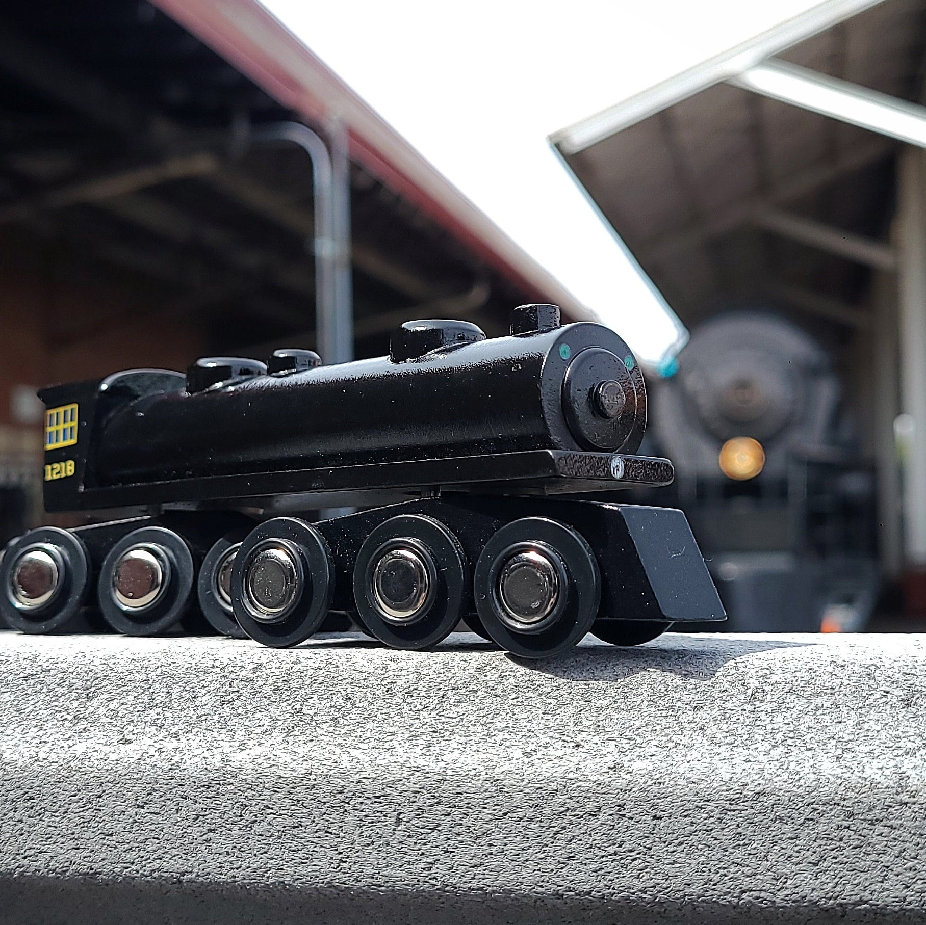 Wooden 1218 Locomotive & Tender Toy | Virginia Museum of Transportation ...